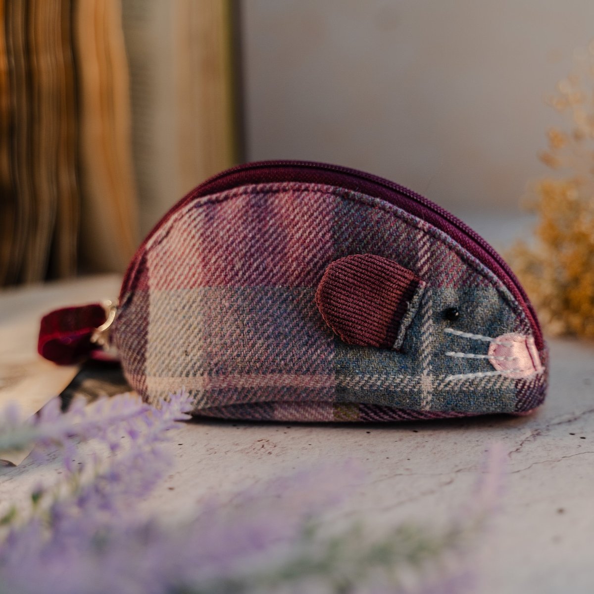 Rat Shaped Tweed Purse in Lilac – The Real Mary King's Close